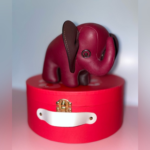 Coach | Other | Coach Leather Elephant Paperweight | Poshmark